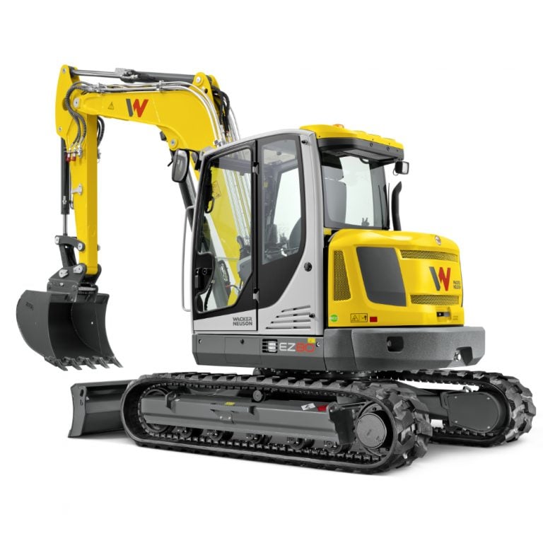 Wacker Neuson EZ80 Zero Tail Swing Tracked Excavator - TJC Plant Group
